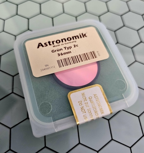 Astronomik Type 2C Green Filter 36mm - Rother Valley Optics Ltd