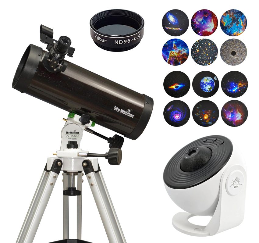 Skywatcher Skyhawk 1145PS AZ Pronto Telescope Projector Bundle - Rother ...