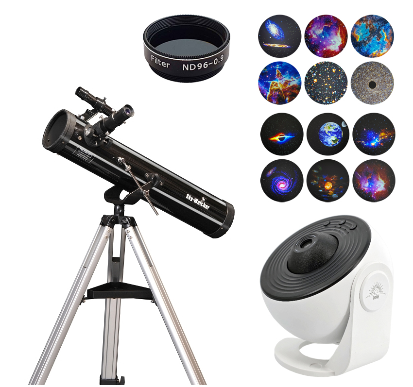 Skywatcher Astrolux 3" Reflector Telescope Projector Bundle - Rother ...