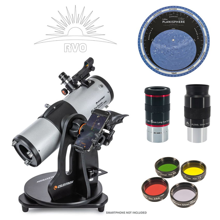 Celestron StarSense Explorer 114 Tabletop Dobsonian Observers Bundle ...