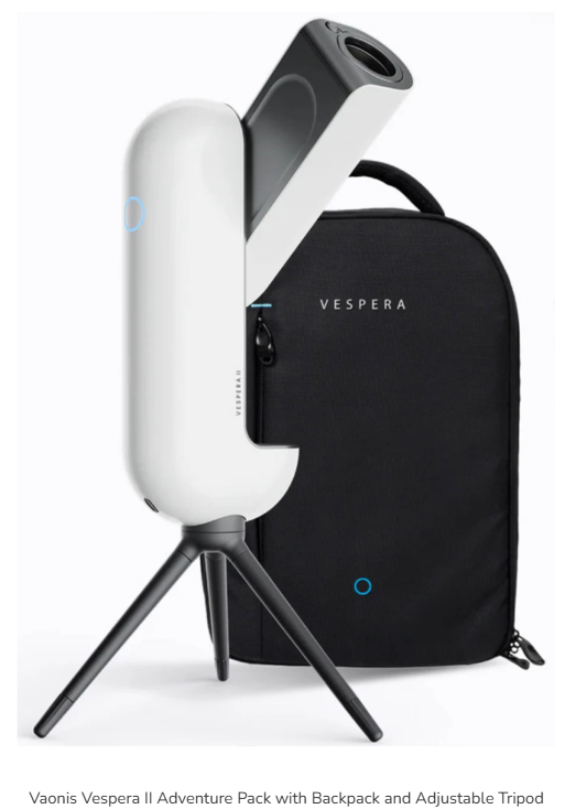 Vaonis Vespera II Adventure Pack with Backpack and Adjustable Tripod ...