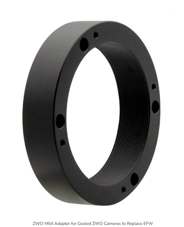 ZWO M54 Adapter For Cooled ZWO Cameras To Replace EFW - Rother Valley ...