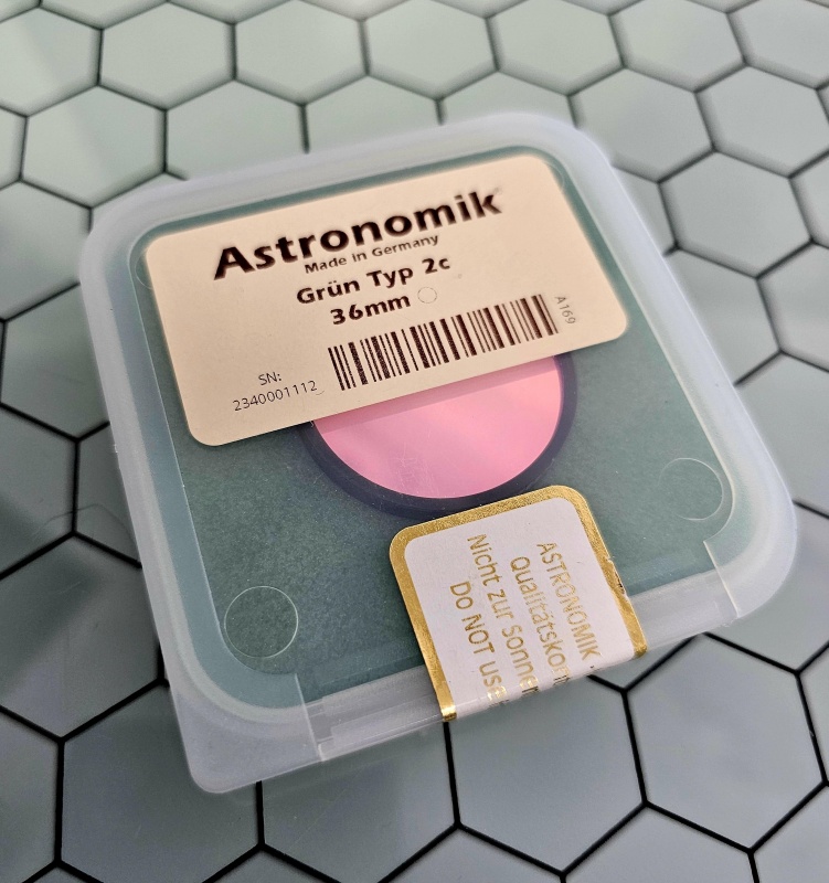 Astronomik Type 2C Green Filter 36mm - Rother Valley Optics Ltd