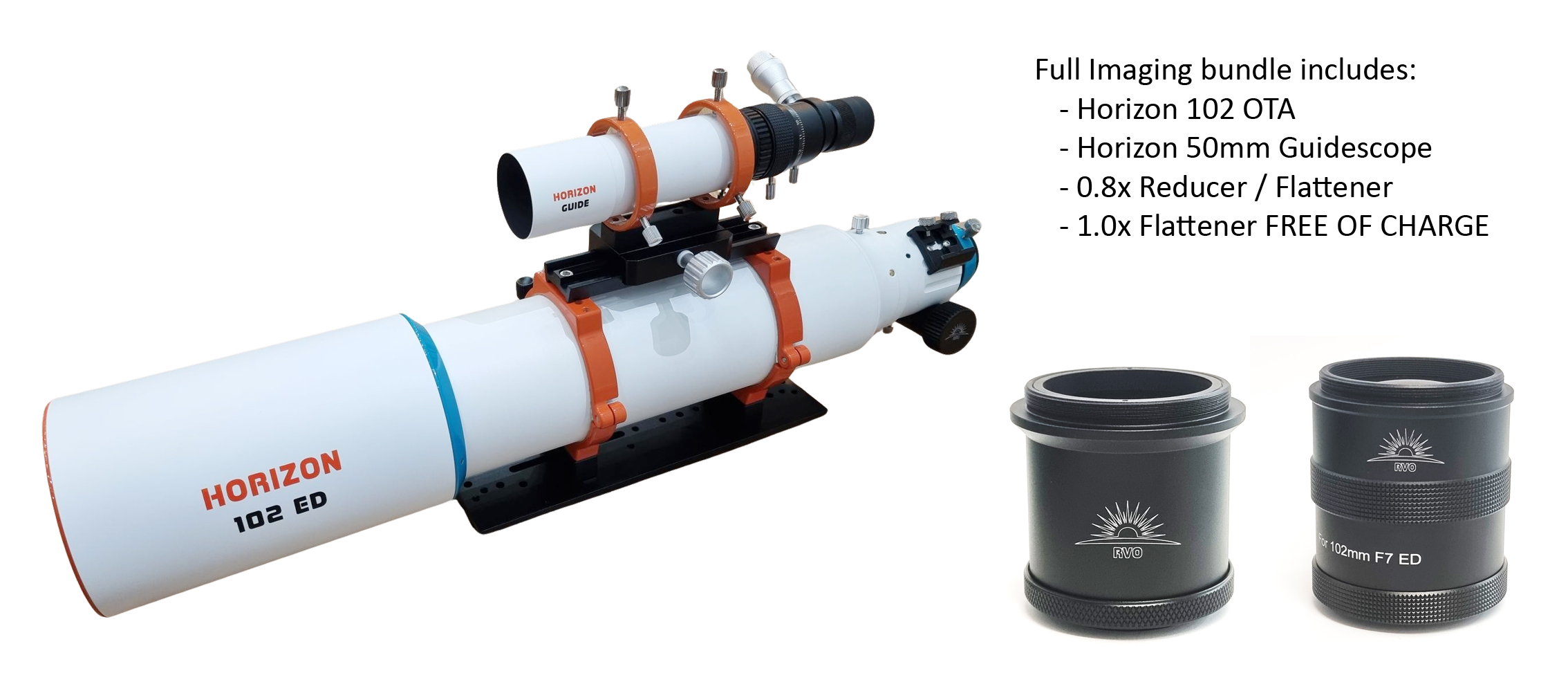 RVO Horizon® 102 ED Doublet Refractor Full Imaging Bundle - Rother Valley Optics Ltd