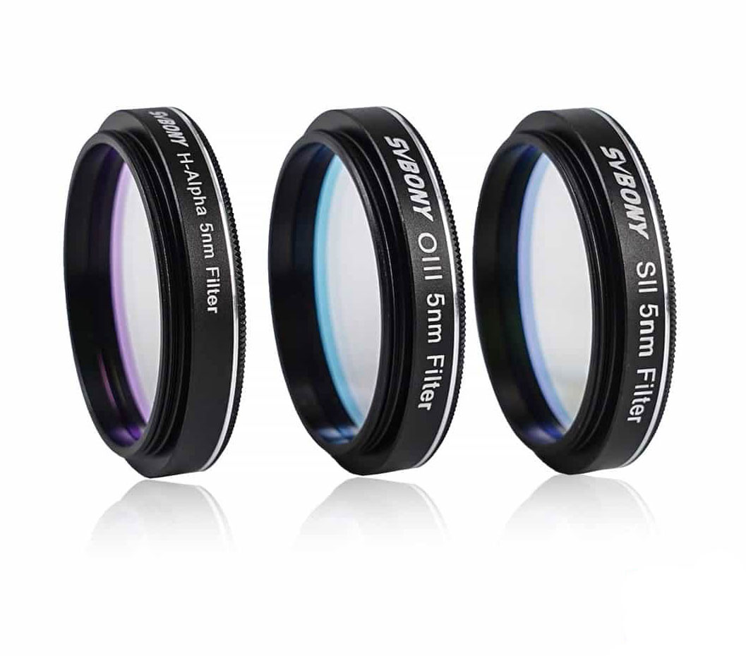 Svbony SV227 SHO Narrowband Filterset Ha, SII, OIII 5nm 1.25" - Rother ...