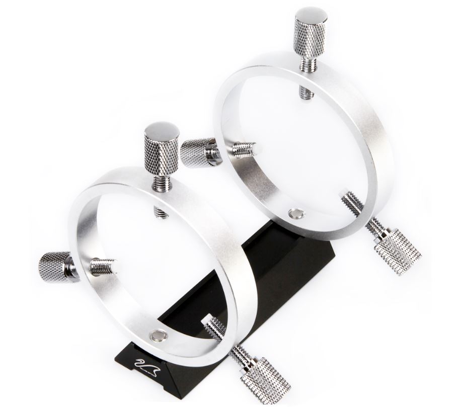 William Optics 50mm Adjustable Guidescope Rings With Slide Base ...