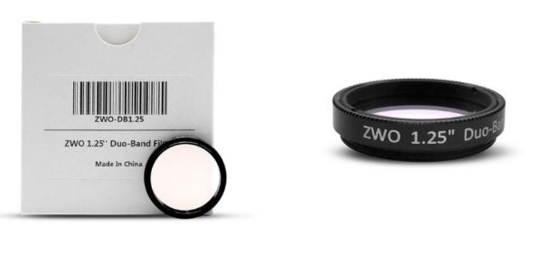 ZWO Duo-Band Dual Narrowband Filter 1.25" - Rother Valley Optics Ltd