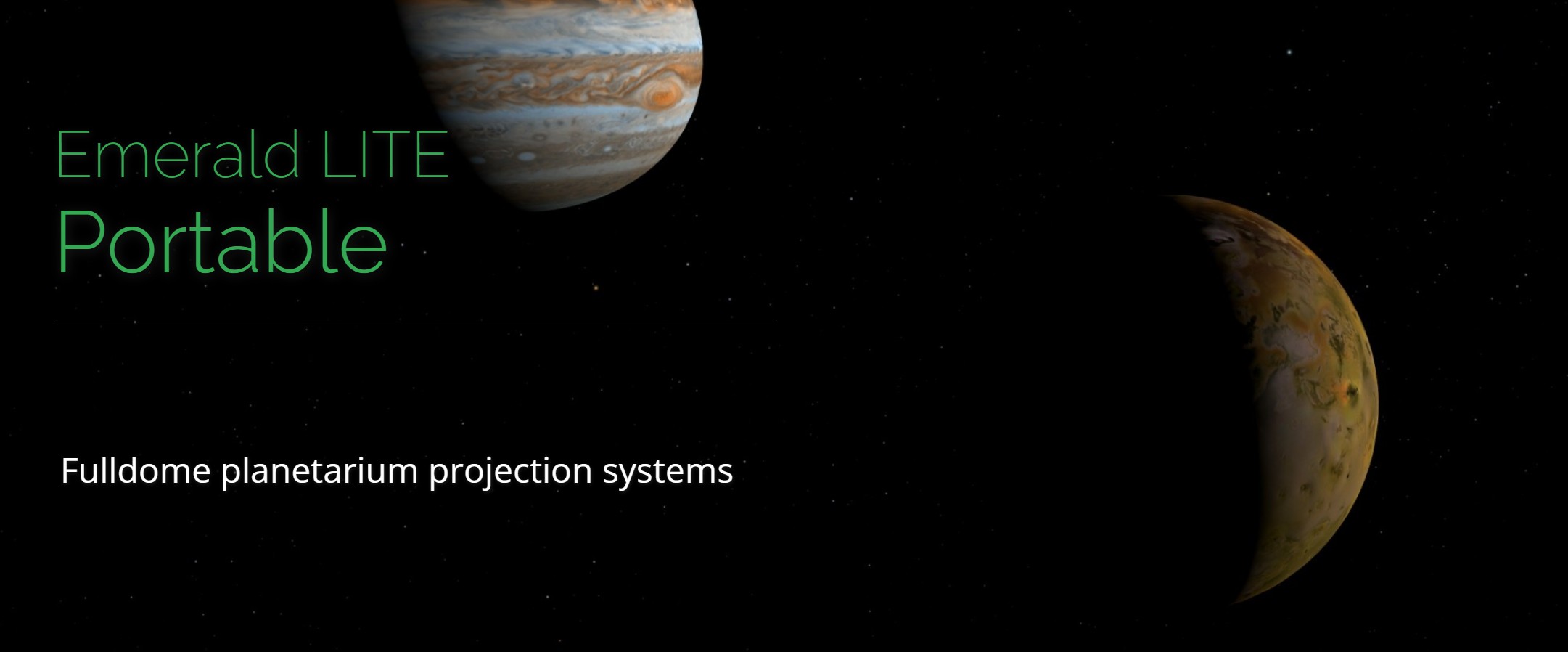 Emerald Portable Planetarium Projector Systems - Rother Valley Optics Ltd