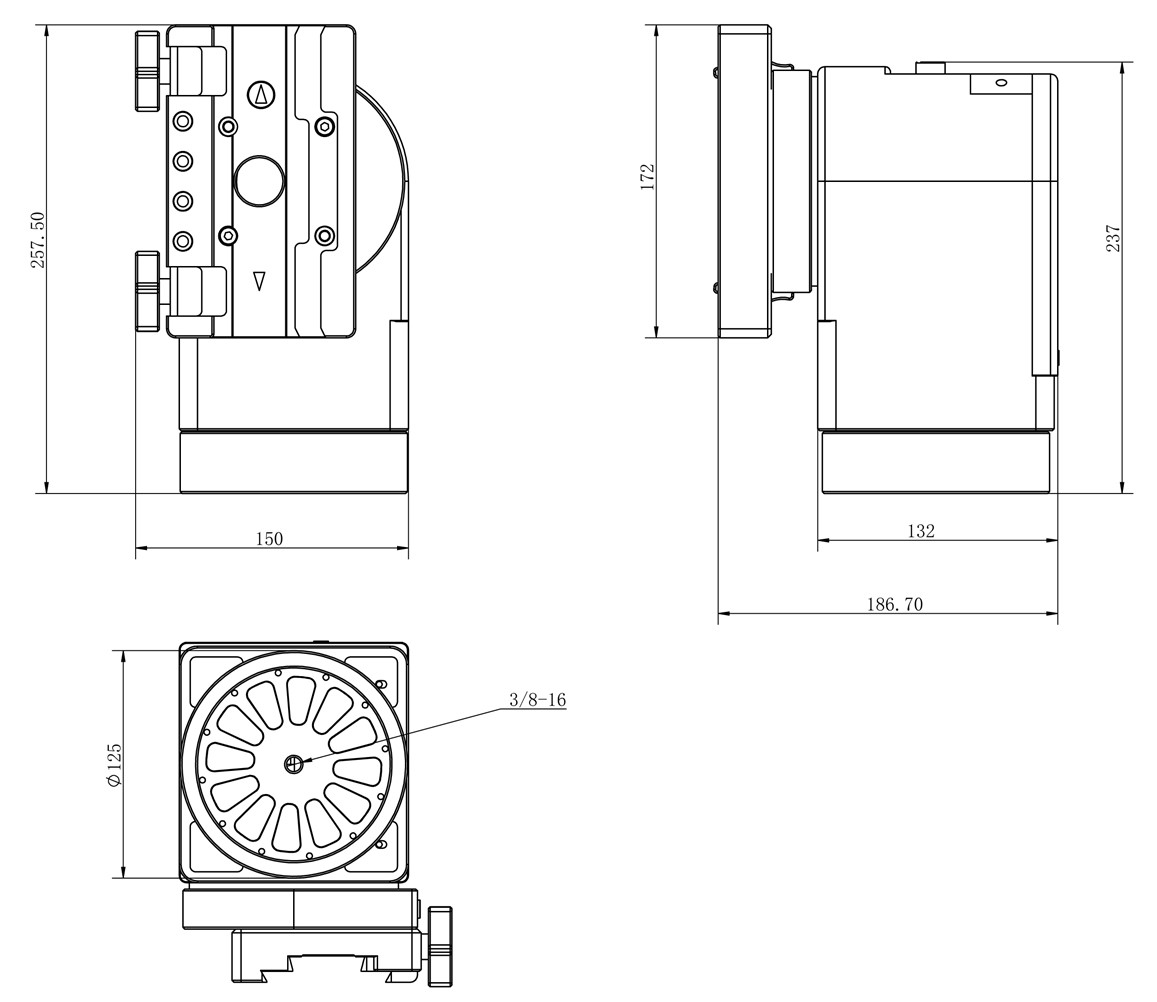 iOptron HAZ71 Alt-Az Strain Wave Mount - Rother Valley Optics Ltd