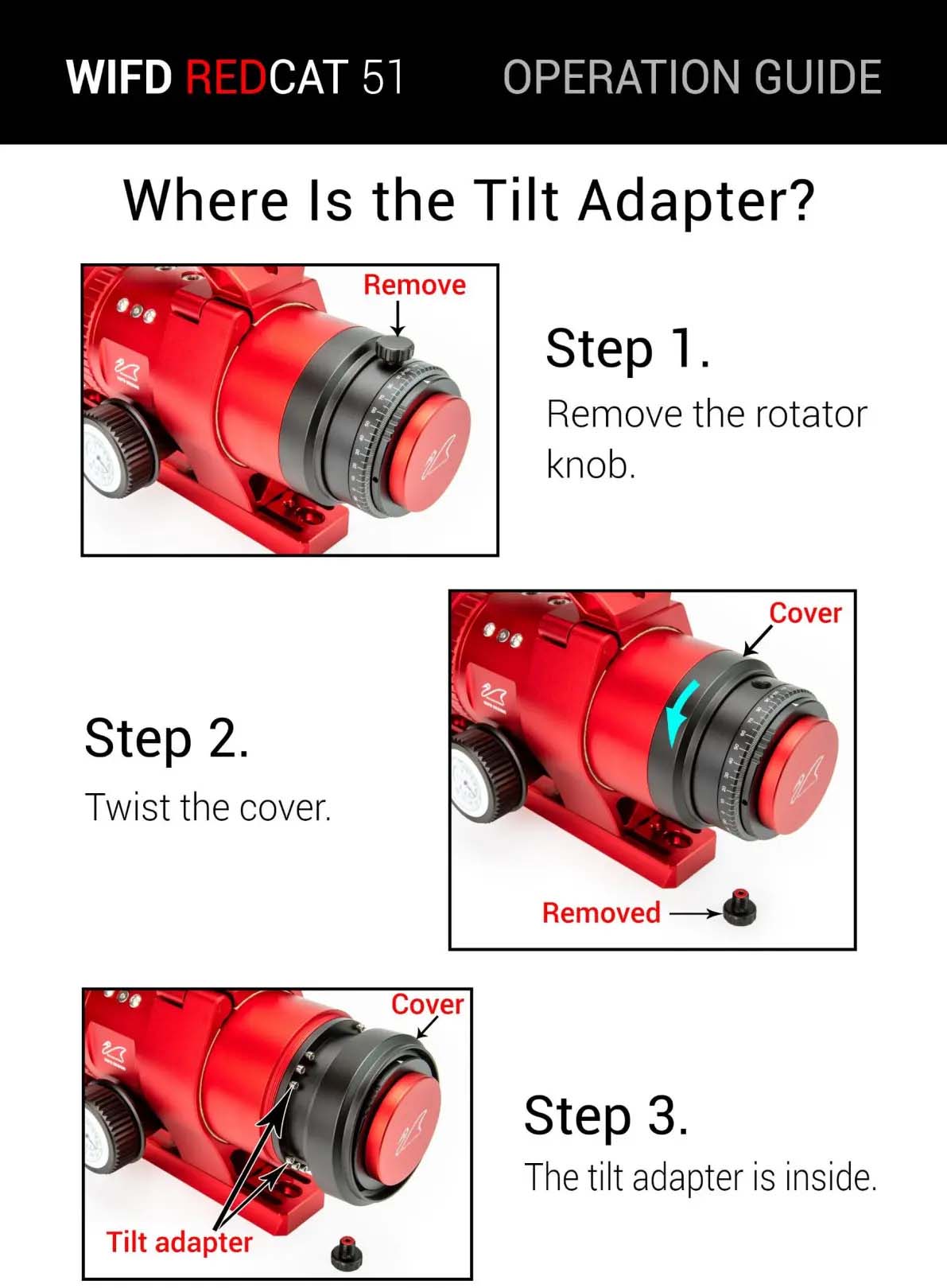 William Optics RedCat 51 III WIFD OTA - Rother Valley Optics Ltd