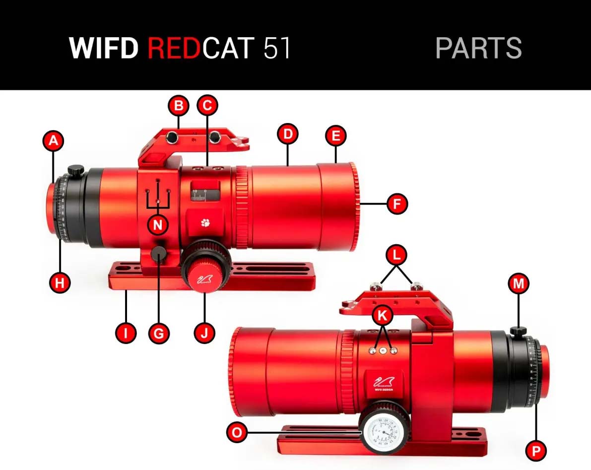 William Optics RedCat 51 III WIFD OTA - Rother Valley Optics Ltd