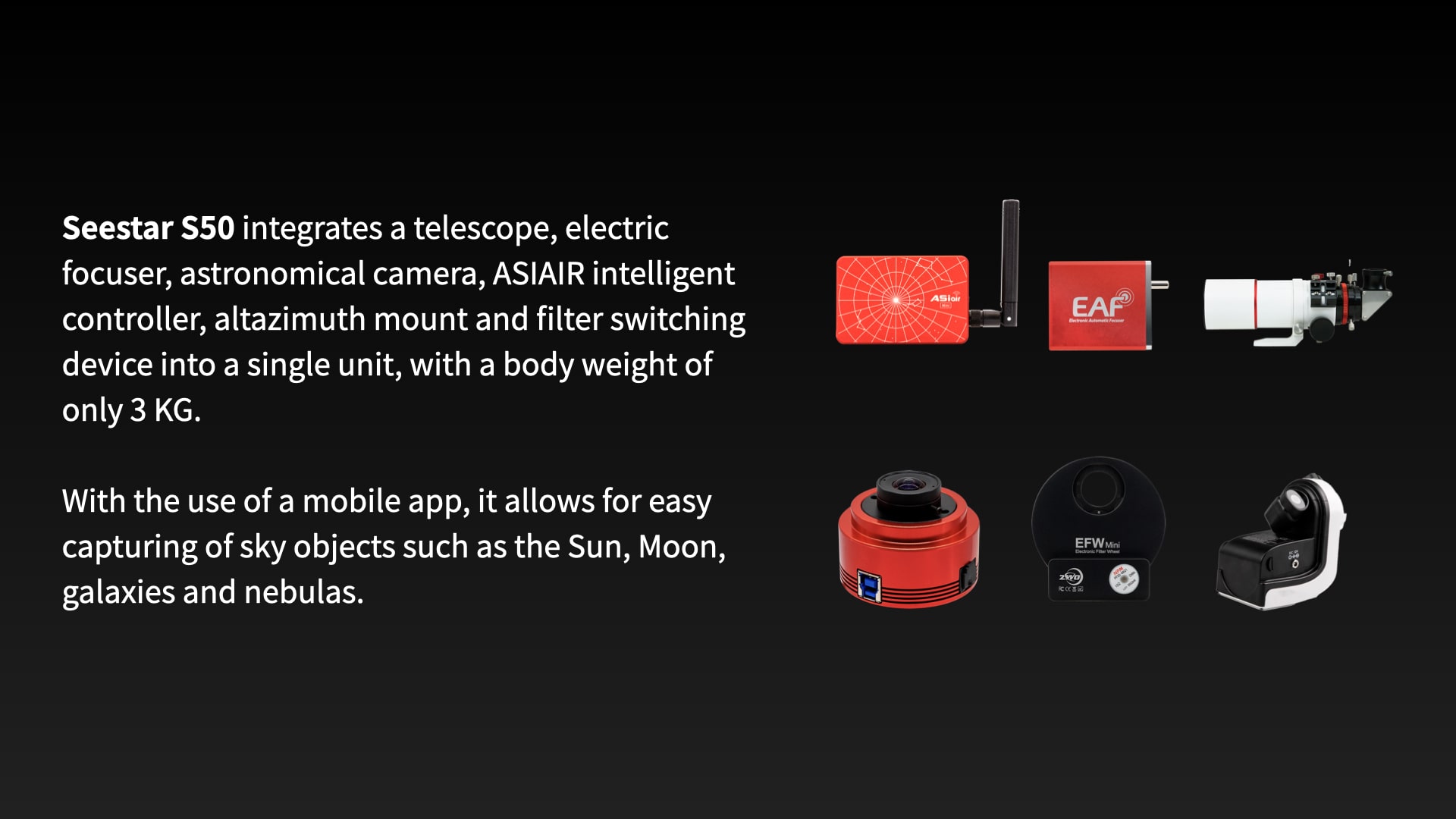 ZWO SeeStar S50 All in One Smart APO Telescope - Rother Valley Optics Ltd